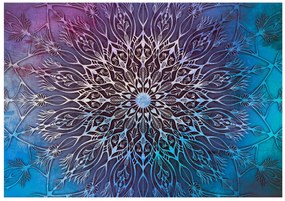 Samolepicí tapeta mandala modrofialová Velikost (šířka x výška): 196x140 cm