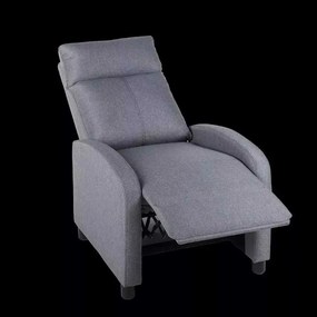 LuxuryForm DESIGN Televizní křeslo RUFO s polohováním - šedé