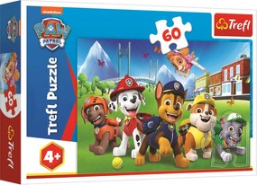 TREFL PUZZLE Tlapková patrola na trávníku 33x22cm skládačka 60 dílků tr17375