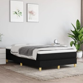 vidaXL Box spring postel s matrací 120x200 cm textil [3144160] Barva: Tmavě šedá