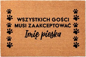 Stěrač Pod Vchodové Dveře Do Bot Kokosový 40 cm x 60 cm Vaše Jméno