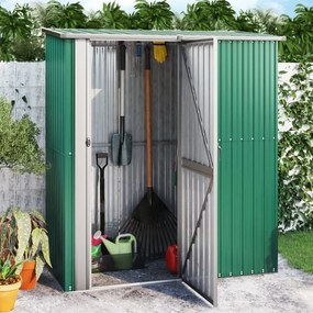 Zahradní domek zelený 180,5 x 97 x 209,5 cm pozinkovaná ocel 150903