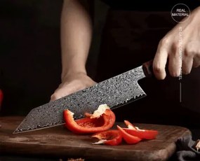 Nůž Kiritsuke 8.2" GRAND SHARP 67 vsrtev damaškové oceli