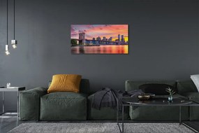 Obrazy na plátně most sunrise 120x60 cm