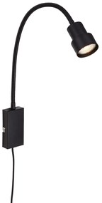 Briloner Nástěnné LED svítidlo čtecí, černá, 400 lm, teplá bílá