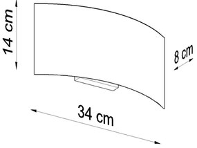Sollux SL.0936 - Nástěnné svítidlo MAGNUS 2xG9/40W/230V bílá