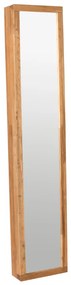 OnaDnes -20% Dubová zrcadlová skříňka na klíče ROWICO CONFETTI 90 x 18 cm