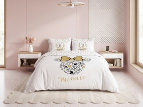 Dětské povlečení MINNIE GOLD bílé Rozměr povlečení: 70 x 90 cm | 140 x 200 cm