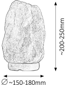 Rabalux 4130 - Solná lampa ROCK 1xE14/15W/230V
