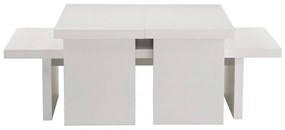 Designový konferenční stolek Xanthe 110 cm bílý
