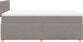 Box spring postel s matrací taupe 120x190 cm textil 3288937