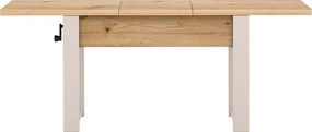 Rozkládací polohovací konferenční stolek HOGO 3v1 | 120-157x62,5-74,5x67 cm | síla horní desky 32 mm | artisan/nohy kašmír