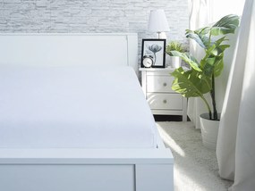 XPOSE® Jersey prostěradlo Exclusive s lycrou - bílé 90x200 cm