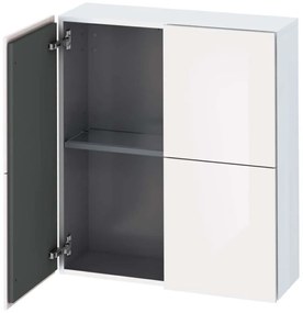 Duravit L-Cube - Skříňka 80x70x24 cm, 2 dvířka, lesklá bílá LC116702222