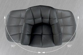 Designová otočná židle Vallerina černá