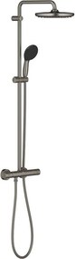 Grohe Vitalio Start - Sprchový set s termostatem, průměr 25 cm, 2 proudy, kartáčovaný Hard Graphite 26677AL1