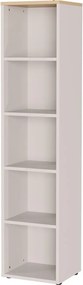 Krémová matná knihovna 45x197x40 cm Lissabon – Germania