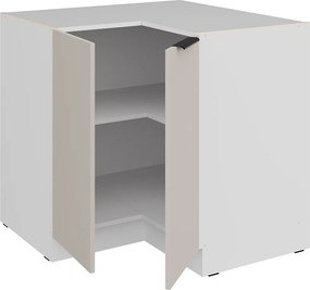 COMO | dolní skříňka 90x90 DN 2F rohová s policí | 90x90 cm | bílá/kašmír