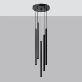 Závěsné svítidlo SOLLUX PASTELO 5P černé G9 5x8W bez žárovky SL.1176
