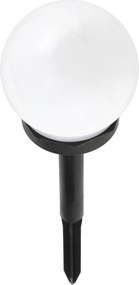 SADA 4 solárních zahradních lamp, LED, BÍLÉ, 10 cm, vodotěsné, IP44
