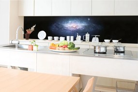 DIMEX | Fototapeta do kuchyně Galaxie KI-350-234 | 350 x 60 cm | černá, modrá