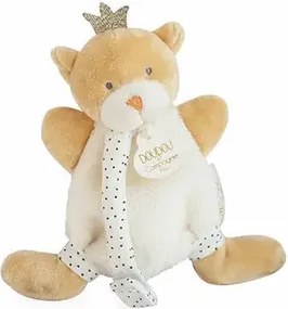 Doudou Dárková sada - Hračka s úchytem na dudlík medvídek král 15 cm /