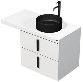 Intedoor koupelnový nábytek s umyvadlem, 2 zásuvky, FORTY 100 2Z P Varianta: 24 Woodline creme