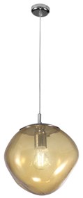 Metallux 274.535.06 Saxa, závěsé svítidlo z ambrového skla, 1xE27, průměr 35cm