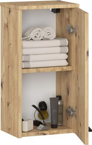 Závěsná koupelnová skříňka Fin 30 cm dub artisan