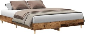 Rám postele bez matrace Staré dřevo 150x200 cm kompozitní dřevo 3328715