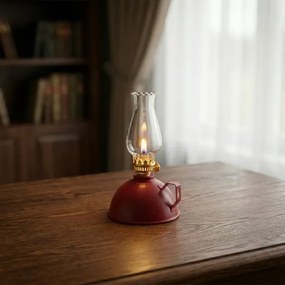 BRILAGI - Petrolejová lampa MERLIN červená