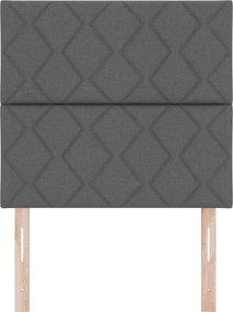 Čelo postele Tmavě šedá 100 cm textil 3337900