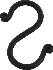 Černý antik závěsný háček Terrié M - 4*8 cm