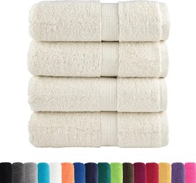 Prémiové mycí ručníky SOLUND 4 ks krémové 30x30 cm 600 g/m² 137468
