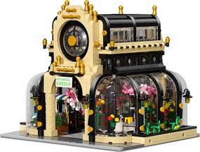 LEAN Toys Stavebnicové kostky – Botanická zahrada, Oranžérie, LED osvětlení, 2147 dílků