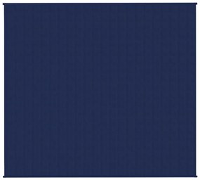 Zátěžová deka modrá 200 x 220 cm 13 kg textil,  3154805