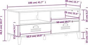 vidaXL TV skříňka VIKEN kompozitní dřevo [374931] Barva: antracitová