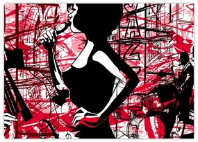 Skleněný obraz - Jazz (70x50 cm)