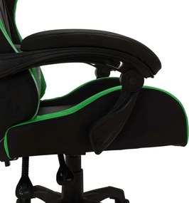 vidaXL Herní židle s RGB LED podsvícením černo- umělá kůže [288009] Barva: vínová a černá
