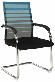 Zasedací židle, modrá/černá, Tempo Kondela ESIN