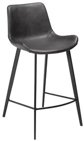 OnaDnes -20% ​​​​​Dan-Form Vintage šedá koženková barová židle DAN-FORM Hype 65 cm
