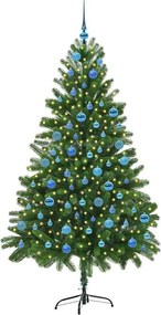 Vánoční stromeček s 300 LED diodami s stojanem Zelená 180 cm PE 3396338