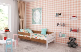 BabyBeds Dětská postel RYSIO Velikost postele: 180x80 cm, Barevné provedení: Olše, Úložný prostor: Ne, bez úložného prostoru Bílá