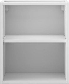 Mexen Box-A, otevřená skříňka s policí 40 cm, bílá matná, 91AX2-0400-470-0-01