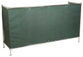 Balkonová zástěna OSLO zelená, výška 110 cm, šířka různé rozměry MyBestHome Rozměr: 110x700 cm rozteč 25 cm