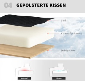 HOMCOM Kreslířská židle s bederní opěrkou, výškově nastavitelná, otočná, pro domácí kancelář, studio, umělecké projekty, černá