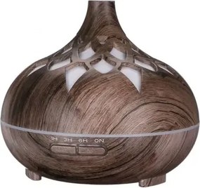 SIXTOL Palm šedé dřevo / Aroma difuzer / 500ml / 12 W / Automatické vy