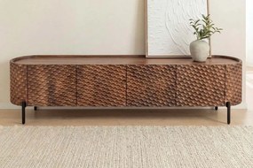 Designový TV stolek Zaxson 200 cm hnědé mango