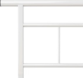 Rám postele bílý kov 120 x 200 cm 324827