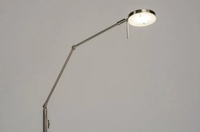 Stojací designová LED lampa se stmívačem Amenit Silver